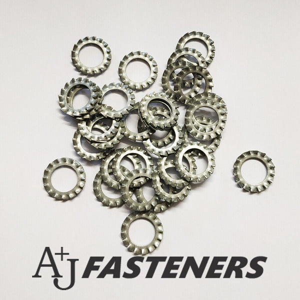 EXTERNAL SHAKEPROOF WASHERS BZP - TOOTH M4 M5 M6 M8 M10 M12 M16 M20 ZI ...