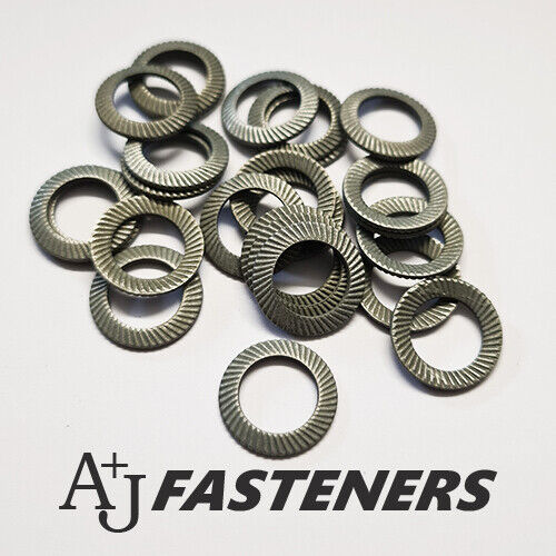 SCHNORR SERRATED SAFETY LOCKING WASHERS ZINC M3 M4 M5 M6 M8 M10 M12 M1 ...